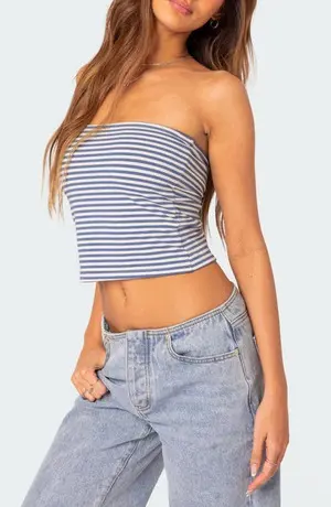 EDIKTED Lilah Stripe Tube Top