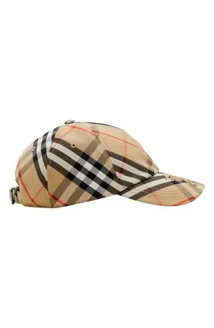 Burberry Ekd Check Baseball Cap - Sand
