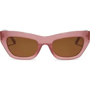 DIFF Katarina Cat Eye Sunglasses - Guava/brown Gradient