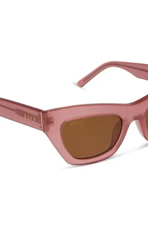 DIFF Katarina Cat Eye Sunglasses - Guava/brown Gradient