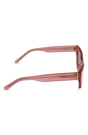 DIFF Katarina Cat Eye Sunglasses - Guava/brown Gradient