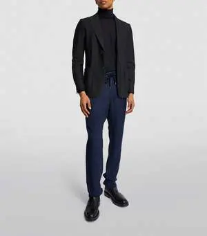 Giorgio Armani Technical-waffle Icon Blazer