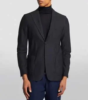 Giorgio Armani Technical-waffle Icon Blazer