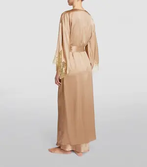 GILDA & PEARL Silk Gina Long Robe