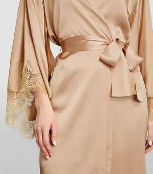 GILDA & PEARL Silk Gina Long Robe