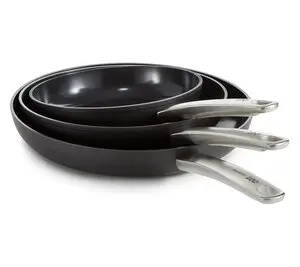 BERGHOFF Graphite 3pc Non-stick Ceramic Skillet Set