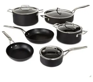 BERGHOFF Essentials 10-pc Non-stick Hard Anodiz Ed Cookware Set - One-color