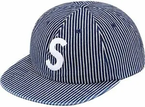 Supreme Washed Denim S Logo 6 Panel Cap - Blue