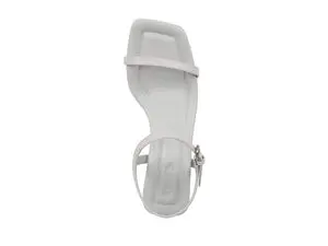 Vince Coco Square Toe Heeled Sandals - White