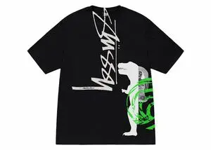 StÜssy David Carson Dino Tee Shirt - Black