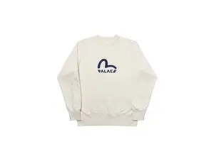 PALACE Evisu Reversible Crew - Ecru