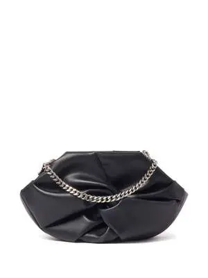 Stella McCartney Twist-detail Faux-leather Bag - Black