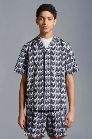 Moncler Monogram Print Cotton Shirt