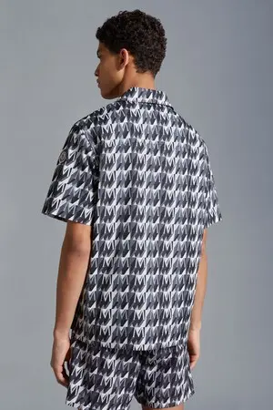 Moncler Monogram Print Cotton Shirt