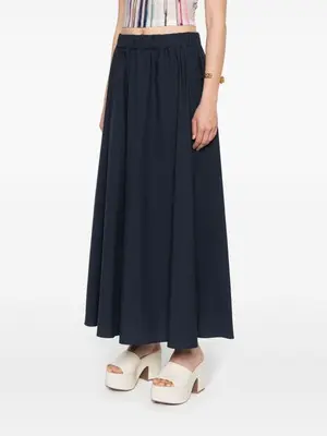 P.a.r.o.s.h Poplin Cotton A-line Midi Skirt