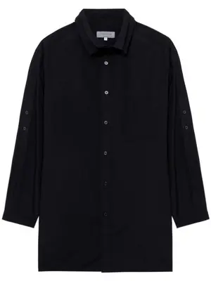 Yohji Yamamoto Layered-collar Cotton Shirt