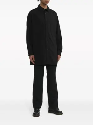 Yohji Yamamoto Layered-collar Cotton Shirt