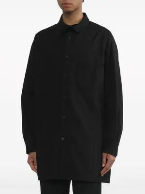 Yohji Yamamoto Layered-collar Cotton Shirt