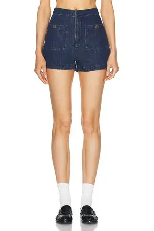 Women's Dark Denim Shorts