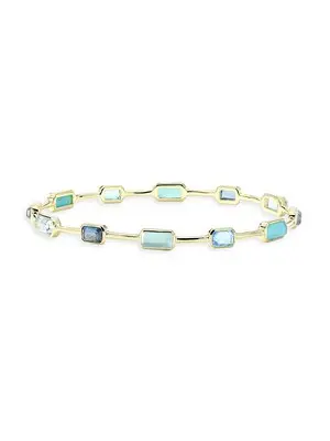 Ippolita Rock Candy Gelato Waterfall 18k Yellow Gold & Multi-stone Bangle - Water Fall