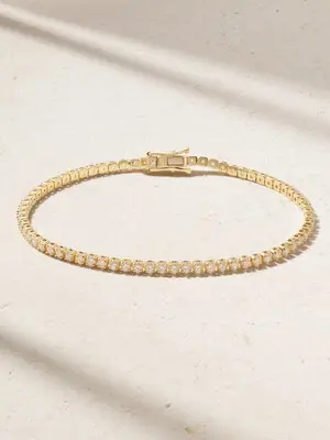 Shay 18-karat Single Thread Diamond Bracelet - Gold