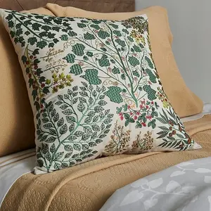 ANN GISH Tree Of Life Accent Pillow - Leaf