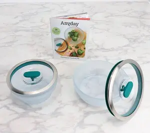 Anyday Medium Microwave Cookware Set W Booklet - One-color