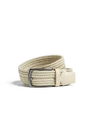 Zegna Braided Belt - Light Beige