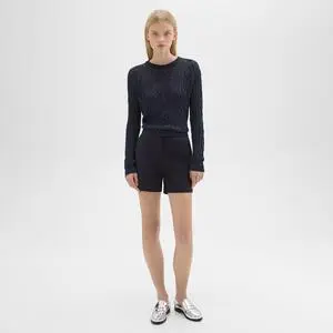 Theory Waist Tab Short - Dark Navy