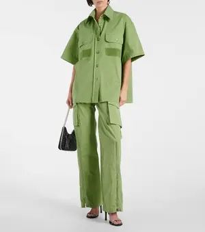 Stella McCartney Oversized Cotton Canvas Shirt