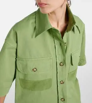 Stella McCartney Oversized Cotton Canvas Shirt