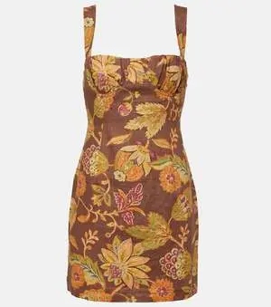 SIR. Floral Linen Mini Dress