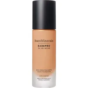 BAREMINERALS Barepro 24hr Wear Skin-perfecting Matte Liquid Foundation Mineral Spf 20 Pa++ Medium 37 Warm