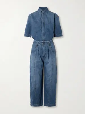 RIVET UTILITY New Yorker Denim Jumpsuit - Blue