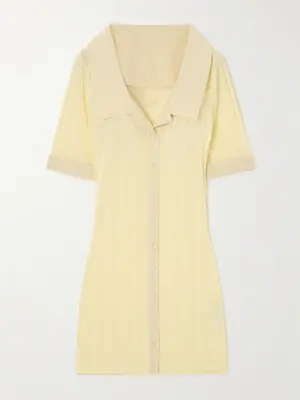 Jacquemus Manta Ribbed-knit Mini Dress