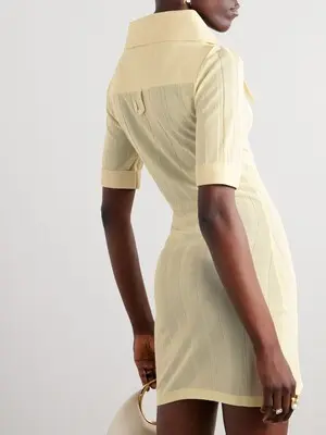 Jacquemus Manta Ribbed-knit Mini Dress