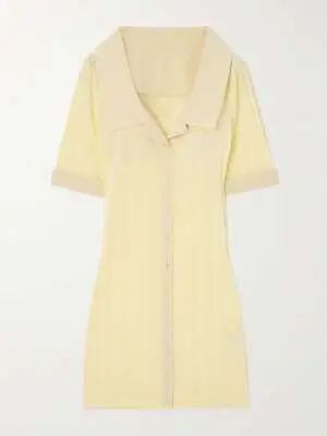 Jacquemus Manta Ribbed-knit Mini Dress