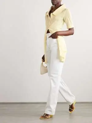 Jacquemus Manta Ribbed-knit Mini Dress