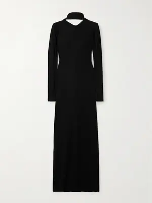 Jacquemus Joya Cape-effect Maxi Dress
