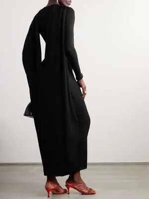 Jacquemus Joya Cape-effect Maxi Dress