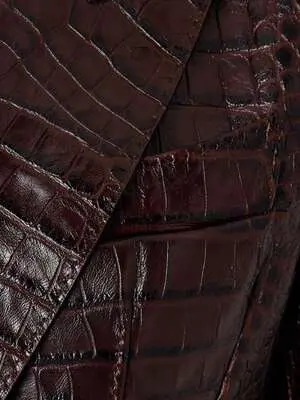 TOM FORD Croc-effect Leather Blazer