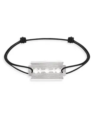 DINH VAN Lame De Rasoir Cord Bracelet - White/black