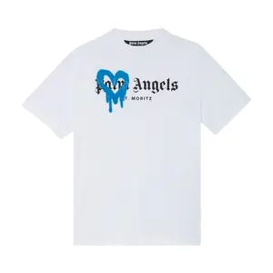Palm Angels St. Moritz Heart Sprayed Tee - White