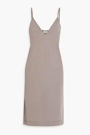 Dries Van Noten Satin Slip Dress - Stone
