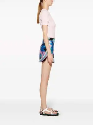 Emilio Pucci Vivara-print Satin Miniskirt