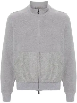 Corneliani Mock-neck Zip-up Sweatshirt