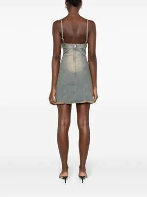 MISBHV Lara Lace-up Denim Dress