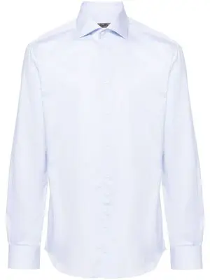 Corneliani Pointed-collar Cotton Shirt