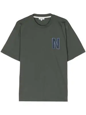 Norse Projects Simon Logo-print T-shirt - Green