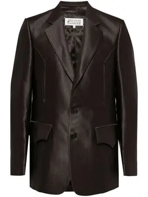 MAISON MARGIELA Striped Single-breasted Blazer